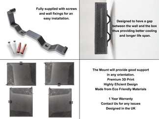 Decoralin Wall Mount for Virgin Media Hub 5 Broadband Router Bracket,